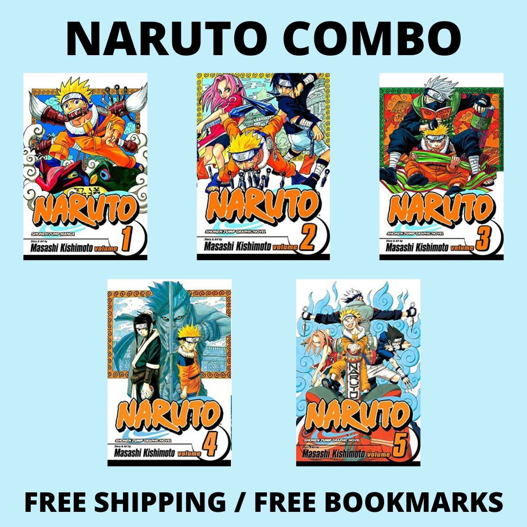 Naruto COMBO Of Vol 1,2,3,4,5 By Masashi Kishimoto [MANGA] - H L BOOKSTORE